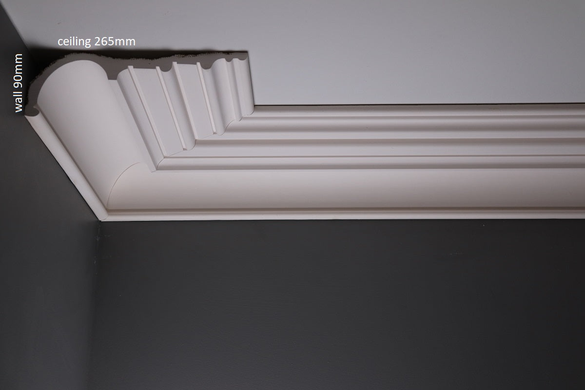 DM1844 Terrace Victorian Coving (Ceiling 265mm x 90mm Wall) – Coving ...